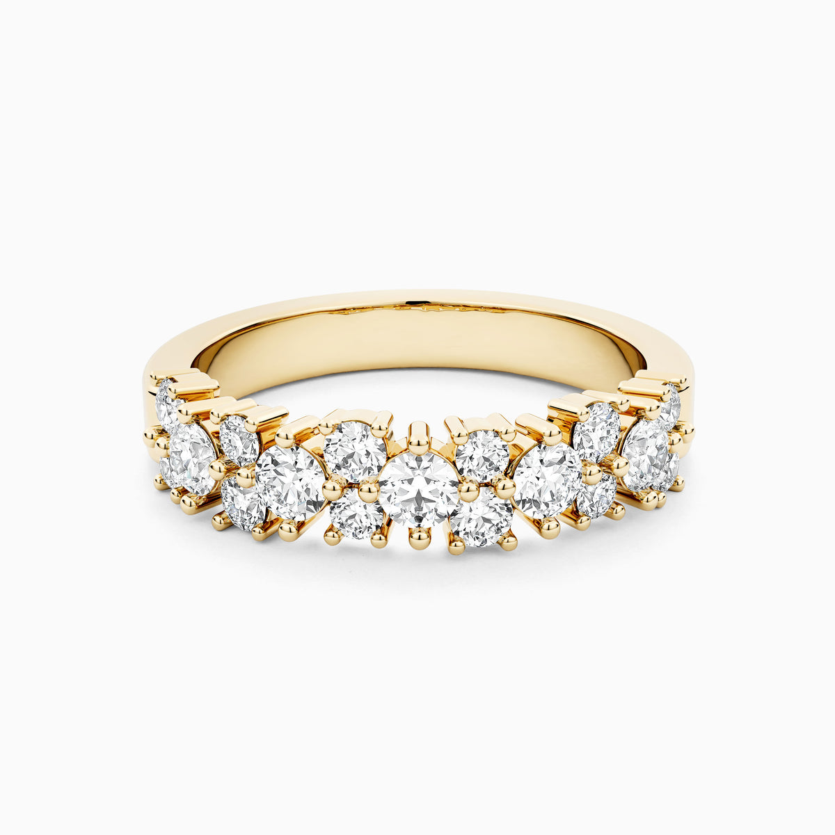Interlocking Diamond Cluster Eternity Ring | Ecksand