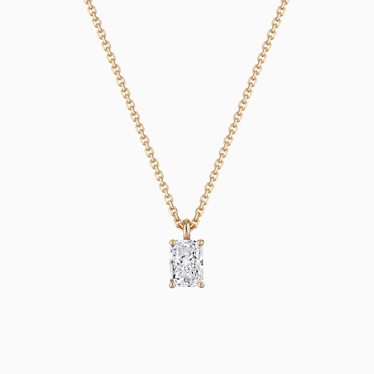 Radiant-Cut Diamond Pendant Necklace | Ecksand