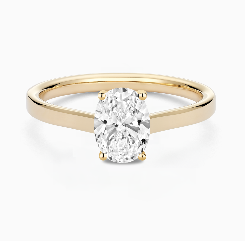 Bague de fiançailles diamant avec halo caché – Ecksand